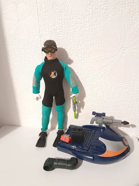 HASBRO ACTION MAN hydro boat and 12in action man diver £8.99 - PicClick UK