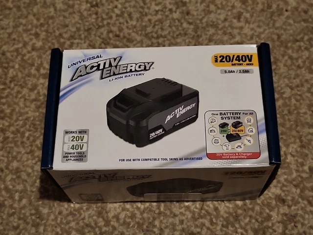 ALDI FERREX ACTIV Energy 20V/40V 5Ah Battery £49.95 - PicClick UK