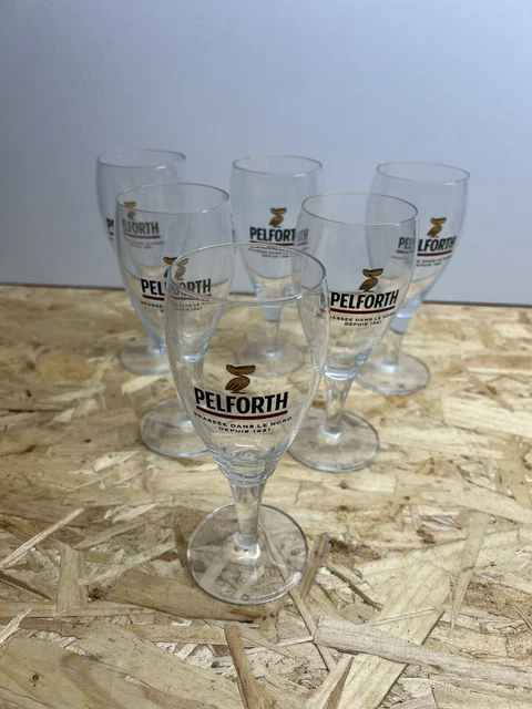 LOT DE 6 Verres à Bière Pelforth 15cl EUR 18,00 - PicClick FR
