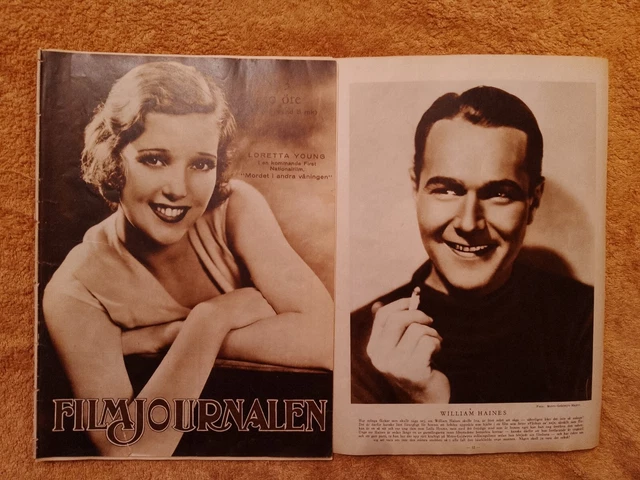 LORETTA YOUNG COVER 1931 Brigitte HELM William HAINES Clara Bow John ...