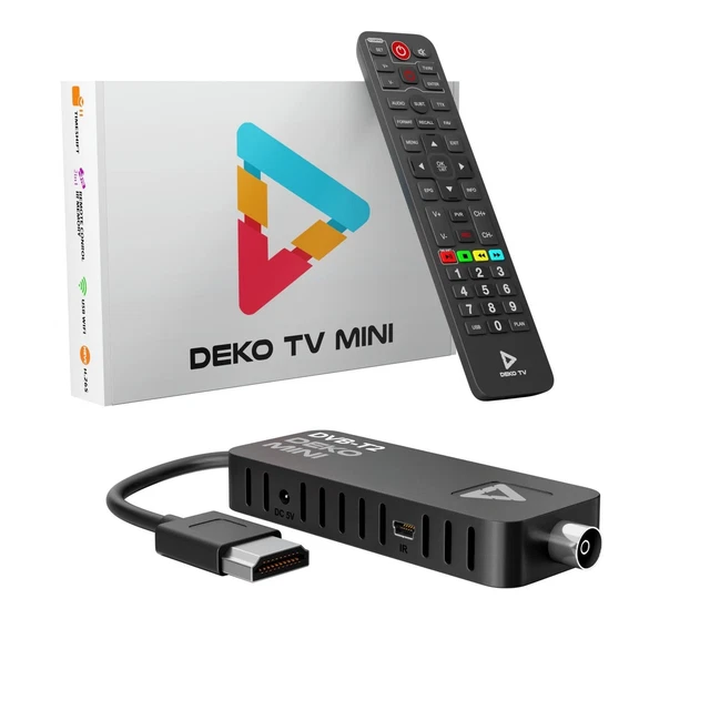 DEKO TV MINI Stick Decoder Digitale Terrestre 2025 WiFi DVB T2 Decoder ...