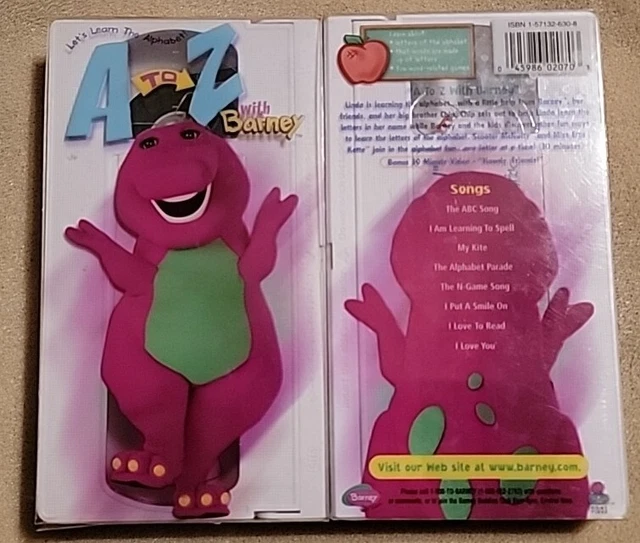 BARNEY VHS LOT: A to Z With Barney & Howdy Friends! Learn The Alphabet ...
