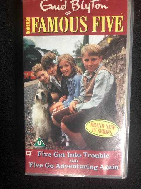 VHS - THE Famous Five - Five get in to trouble/ Five go adventuring ...