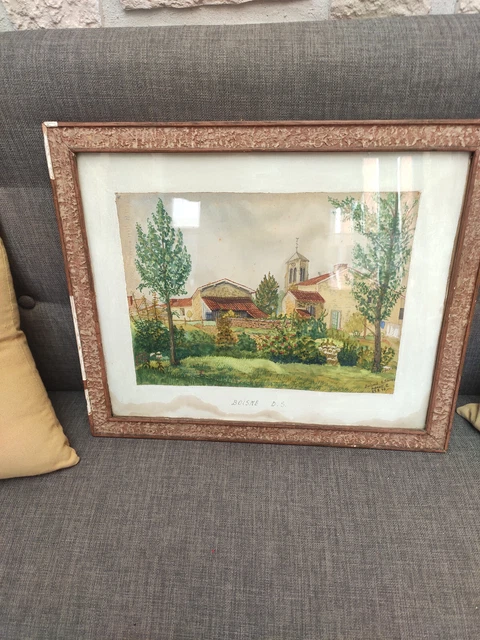 ANCIEN TABLEAU AQUARELLE SIGNE schnell.gabriel van daté 1940 et cadré vitré EUR 15,00 - PicClick FR