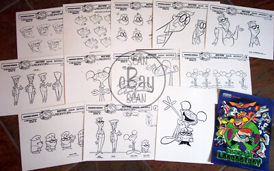 DEXTER'S LABORATORY ANIMATOR MODEL SHEETS HANNA BARBERA Artist ...