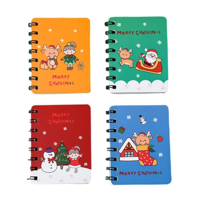 TWIN-COIL BINDING MINI Cartoon Notebook Pocket Writing Pad for Kid ...