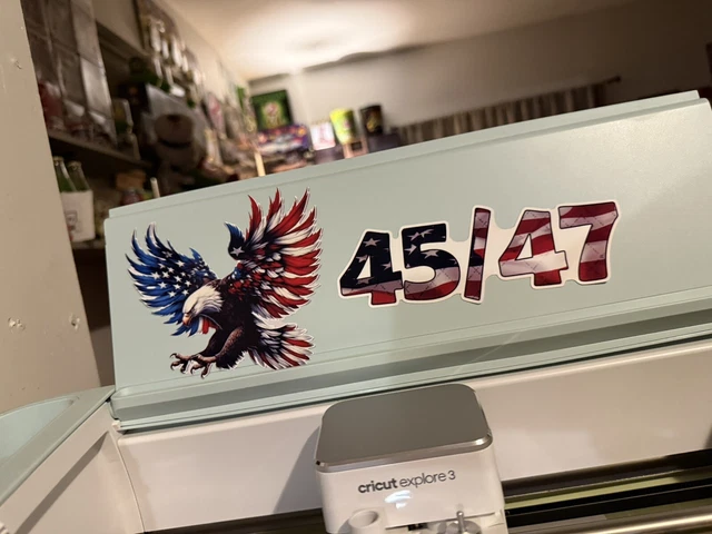 TRUMP 45 47 Sticker President USA Flag US Truck Car Tumbler Vinyl Decal ...