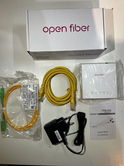 GPON 2,5 GBPS Convertitore Terminale ZTE Open Fiber ONT ZXHN F6005 ...