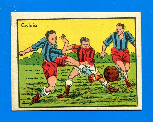 A034 FIGURINA CARTONATA -Anni 50??- Figurina-Sticker - CALCIO -New EUR ...