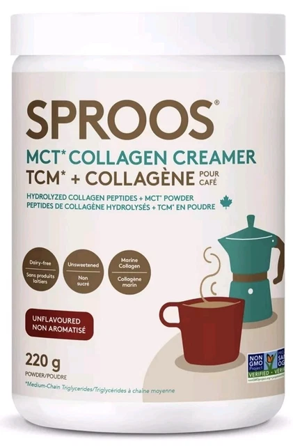 SPROOS KETO CREAMER Beverage MCT Powder, Buttery Flavour 22-Day Supply ...