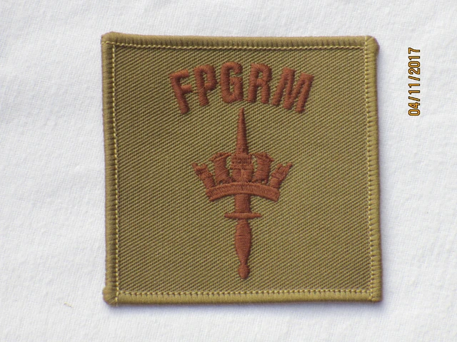FLEET PROTECTION GROUP Royal Marines Commando, FPGRM,TRF,Patch, khaki ...