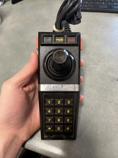 VINTAGE ORIGINAL ATARI 5200 Retro Joystick Controller Keypad Control ...