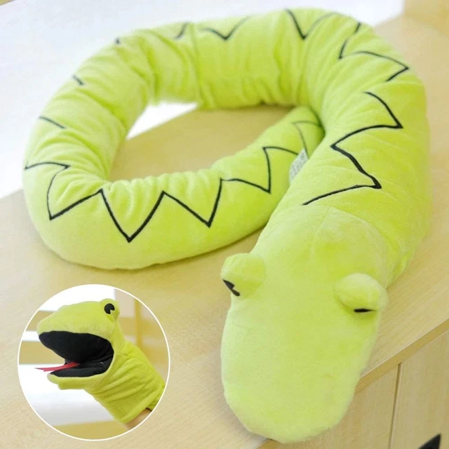 GREEN SNAKE SNAKE Hand Puppet Realistic Glove Doll Boys £14.21 ...