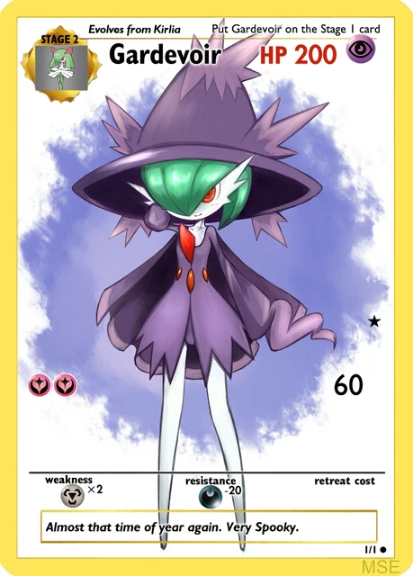 GARDEVOIR 1 POKEMON Orica Token Custom Altered Anime Card Holofoil EUR ...