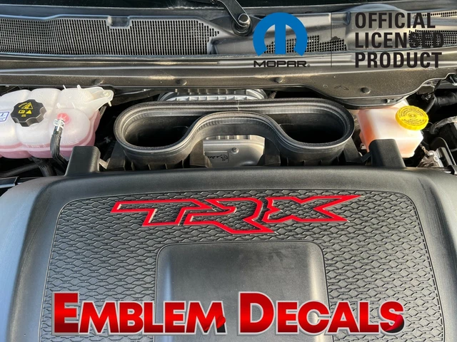 RAM 1500 TRX Engine Cover Emblem Overlay Decal 2021 2022 2023 EUR 28,41 ...