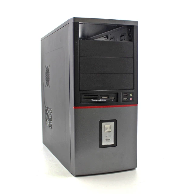 CASE ATX MATX Miniitx Mid Tower Computer Fisso Cabinet Chassis Te ...