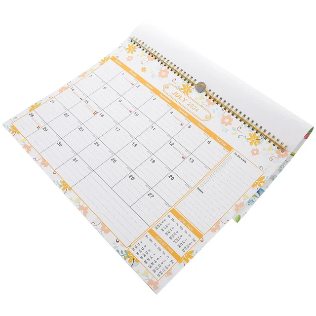 2024 WALL CALENDAR Paper Office 2024-2025 Monthly Note-taking £17.39 ...
