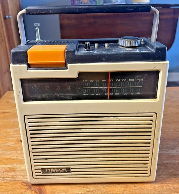 VINTAGE PRECOR T8500 AM/FM Radio 8 Track Player Portable Midcentury £26 ...