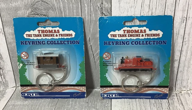 THOMAS THE TANK Engine & Friends ERTL Keyrings Toby and James Sealed £ ...