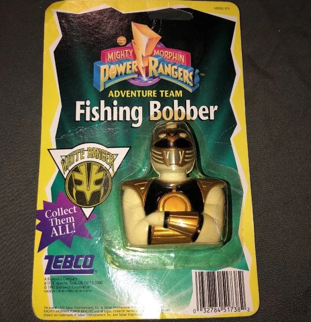 NEW MIGHTY MORPHIN Power Rangers Adventure Team FISHING BOBBER White ...