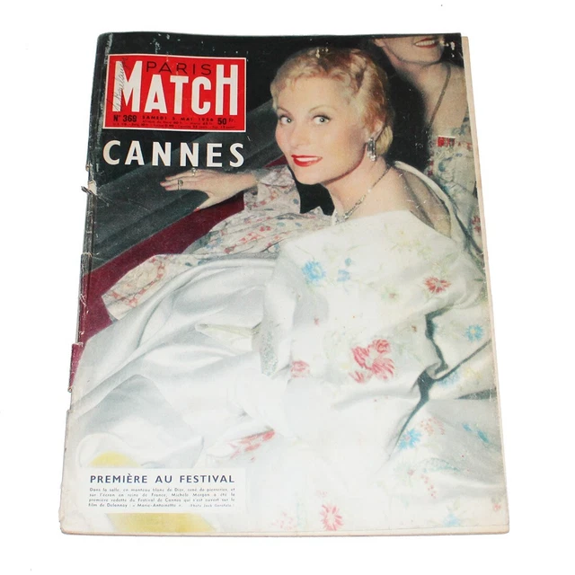MAGAZINE / REVUE Paris Match n° 369 du 5/05/1956 Cannes Michèle Morgan EUR 5,00 - PicClick FR