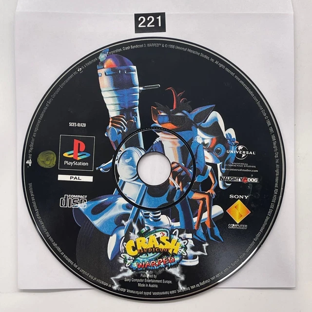CRASH BANDICOOT 3 III Warped PS1 Playstation 1 Game Disc Only oz221 $14 ...