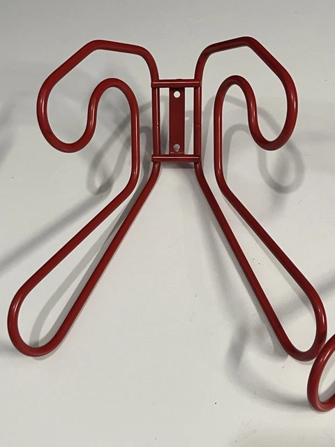 LOT 2 PATÈRES IKEA Vintage Rouge Années 80/90 Métal Design Postmoderne ...