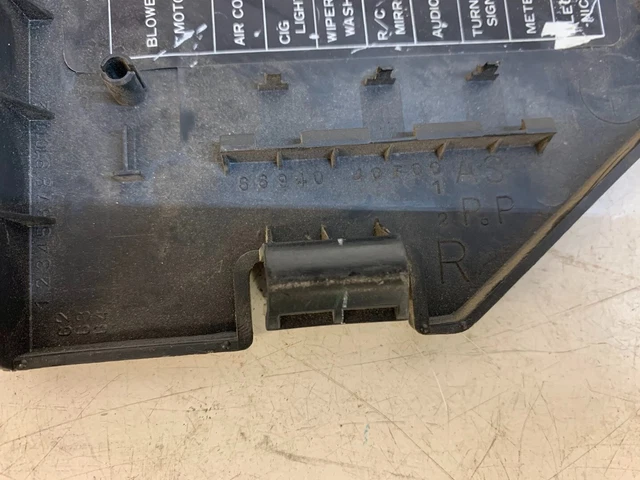 NISSAN 240SX S13 Oem Interior Fuse Box Trim Cover Black $49.99 ...
