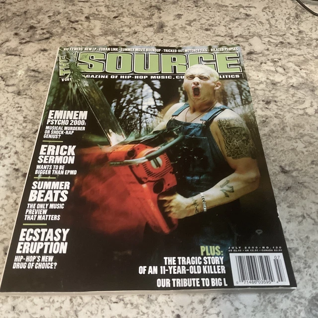 THE SOURCE MAGAZINE July 2000 No. 130 Eminem Psycho 2000 Cover Erick ...