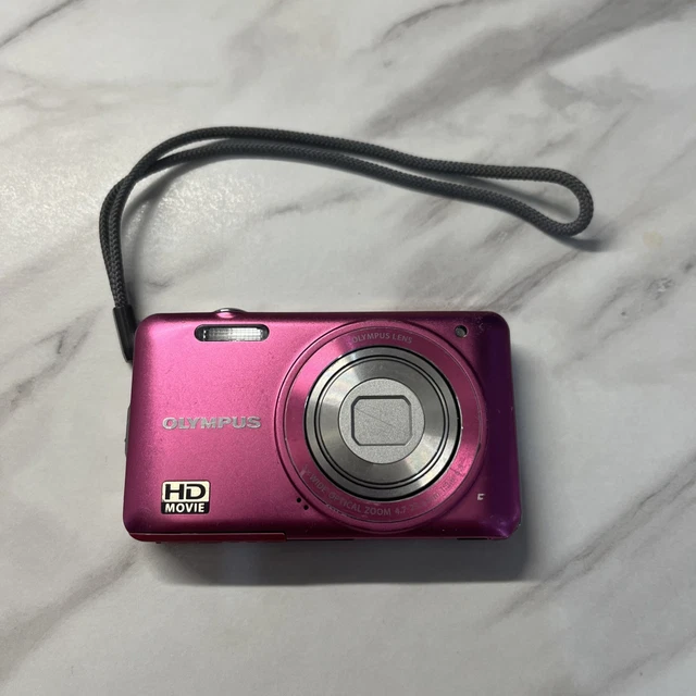 OLYMPUS VG-130, 14MP 5xZoom Compact Digital Camera HD Movie Pink w ...