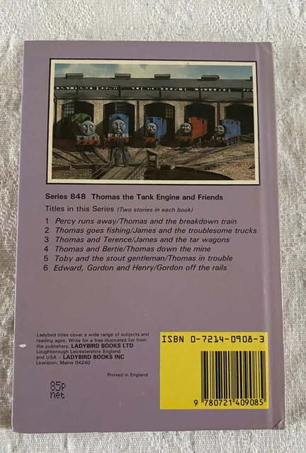 VINTAGE LADYBIRD THOMAS the Tank Engine and Friends Series 848 1985 £2. ...