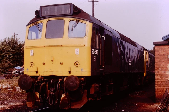 1980S BRITISH RAIL BR Diesel Loco 25318 Crewe Carlisle Railway Slide ...