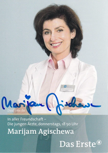 AUTOGRAMM - MARIJAM Agischewa (In aller Freundschaft - Die jungen Ärzte ...