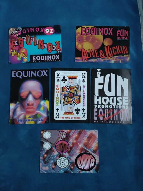 JOB LOT OF Equinox Rave Flyer, Old Skool Acid House Rave Flyers £11.12 ...
