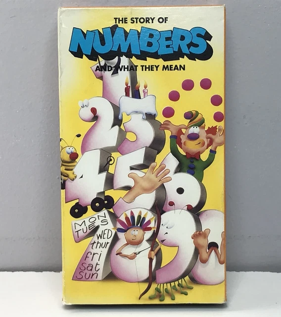 THE STORY OF Numbers & What They Mean VHS 1992 Video Tape Children Kids ...