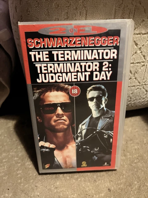 THE TERMINATOR AND Terminator 2 Judgement day VHS Video 2 in 1 Double ...