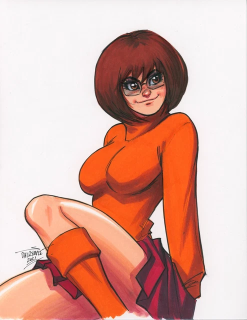 SEXY VELMA SCOOBY Doo Ghostbusters Original art by Scott Dalrymple £71.89 - PicClick UK