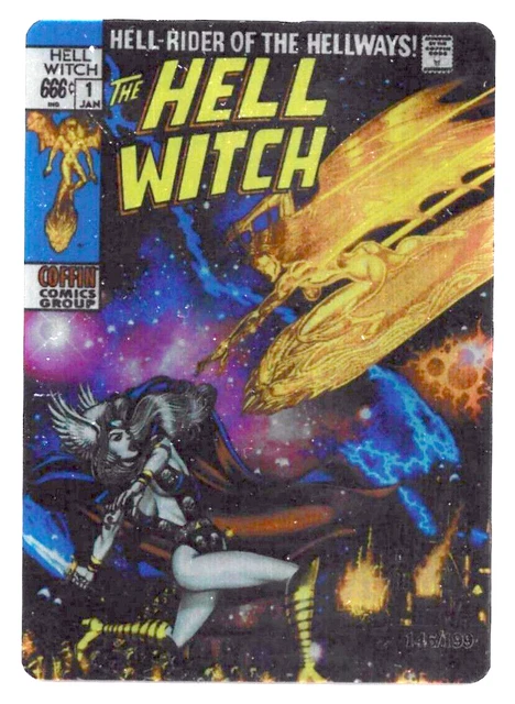 CARTE MÉTALLIQUE HELLWITCH Hell Surfer Hellwitch vs Lady Death Wargasm ...