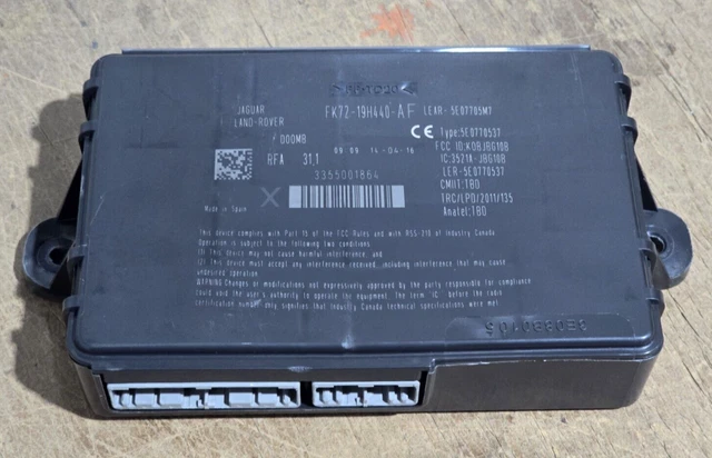JAGUAR LAND ROVER Keyless Entry Control Module Ecu Fk7219H440Af £16.00 ...