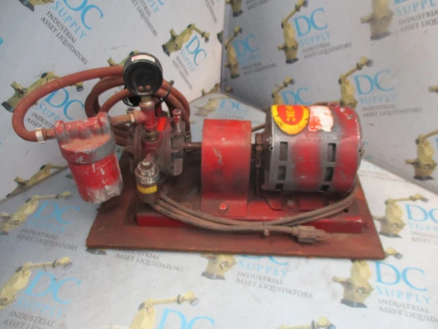 GAST 0440-V4B ROTARY Vane Vacuum Pump W/ Ge 5Xbg00Ad ¼Hp 1725 Rpm Fr 48 ...