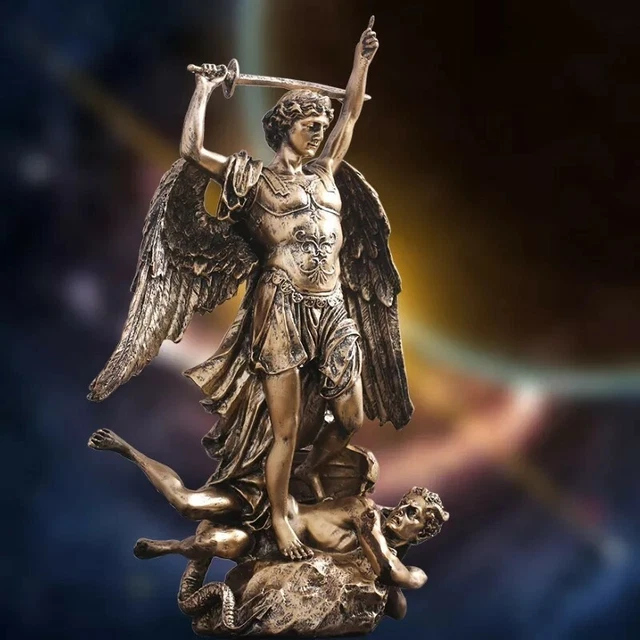 ST. MICHAEL ARCHANGEL Kills Evil, Resin Statue of St. Michael the ...