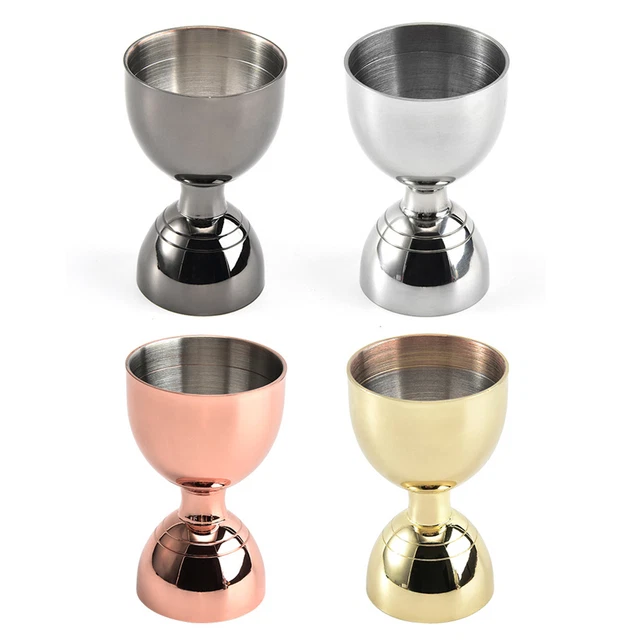 EASY-TO-READ MARKINGS WINE Cup Pouring Measurement Tool Stainless Steel ...
