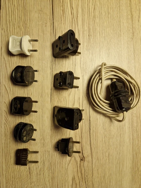 11 STÜCK ALTE Antike Bakelit Stecker EUR 12,00 - PicClick DE