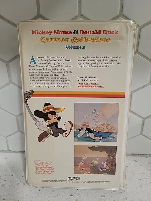 COLLECTION DE DESSINS animés Walt Disney Mickey Mouse & Donald Duck vol ...