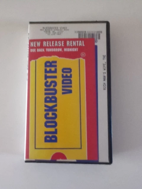BLOCKBUSTER VIDEO VHS Rental Clamshell Case The Rich Man's Wife £19.28 ...