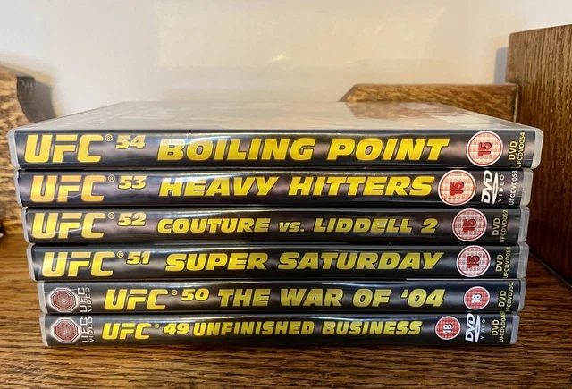 UFC DVD BUNDLE X6 Ultimate Fighting Championship 49, 50, 51, 52, 53, 54 ...