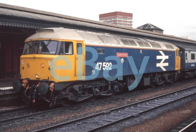 35MM RAILWAY SLIDE Class 47 47592 Copyright to Buyer £4.99 - PicClick UK