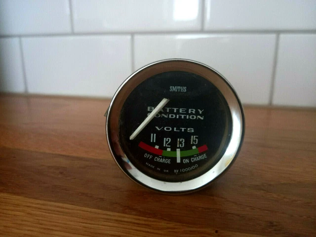 CLASSIC MINI COOPER S BMC Mk1 Battery Volts Smiths Gauge Dial Rare Mpi ...