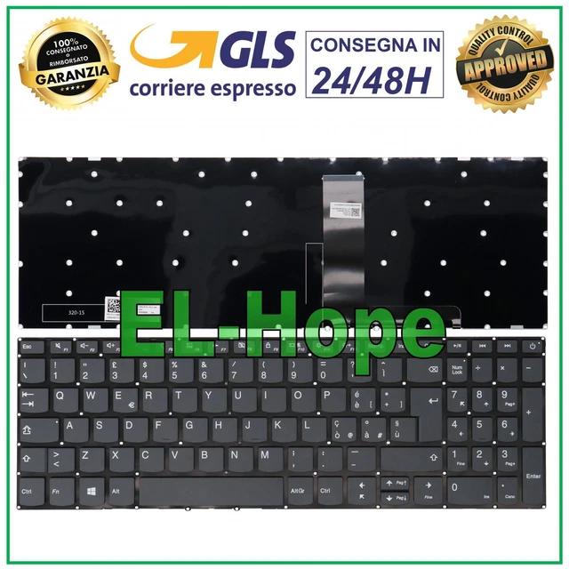 TASTIERA ITALIANA PER Notebook Lenovo V145-15Ast 81Mt - V155-15Api 81V5 ...