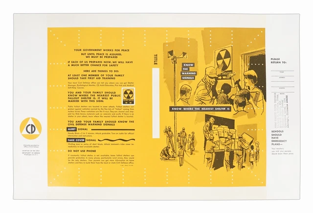 VINTAGE CIVIL DEFENSE Cd 1964 Chicago School Book Cover Cold War Era ...